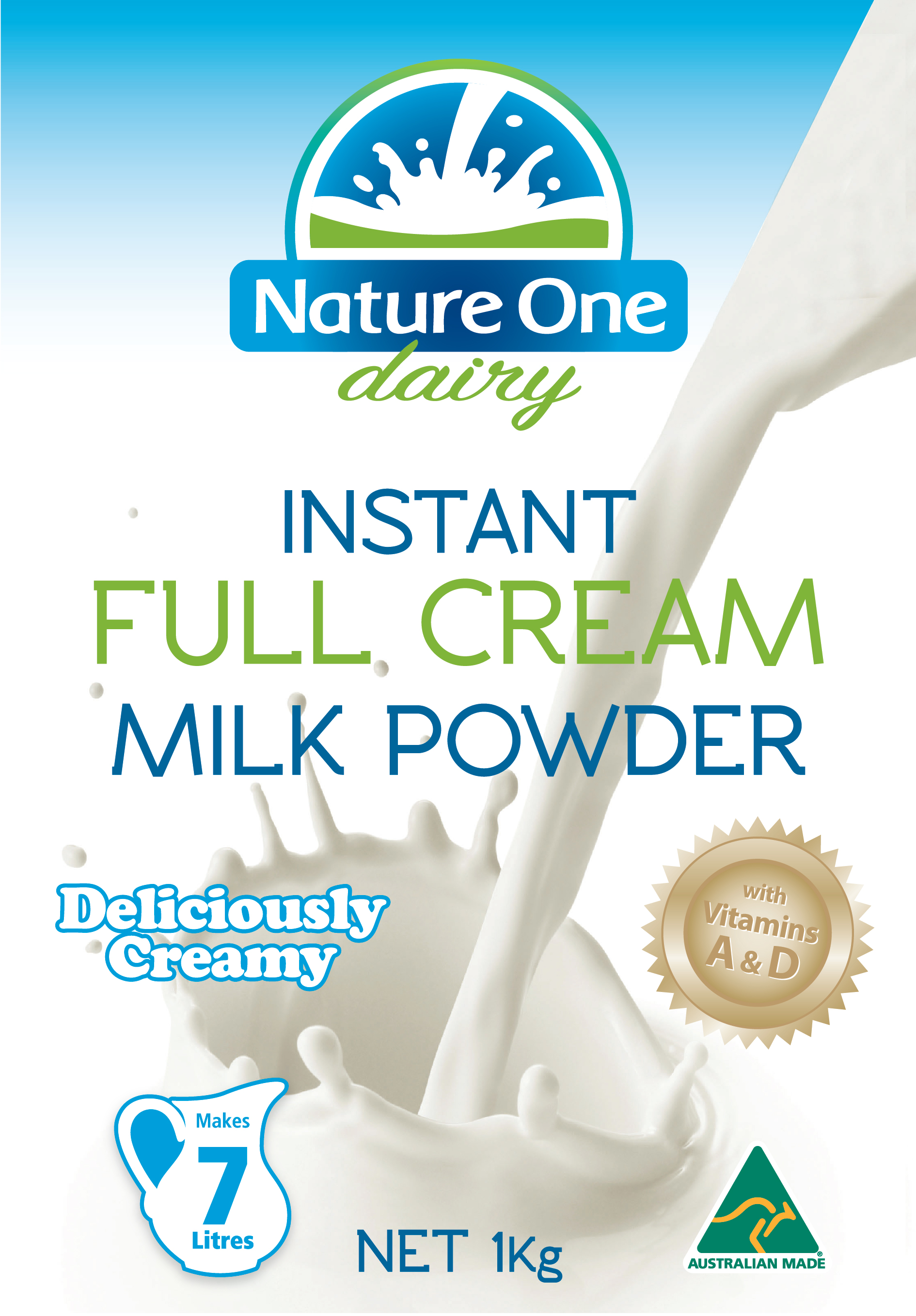 Nature One Dairy Instant Full Cream Milk Powder - The Australian Made ...